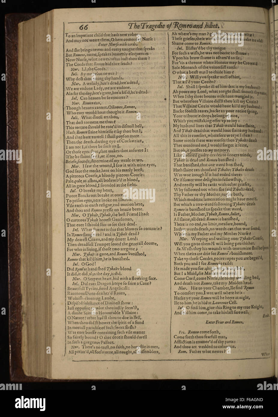 A page from the First Folio edition of Shakespeare's 'The Tragedy of ...