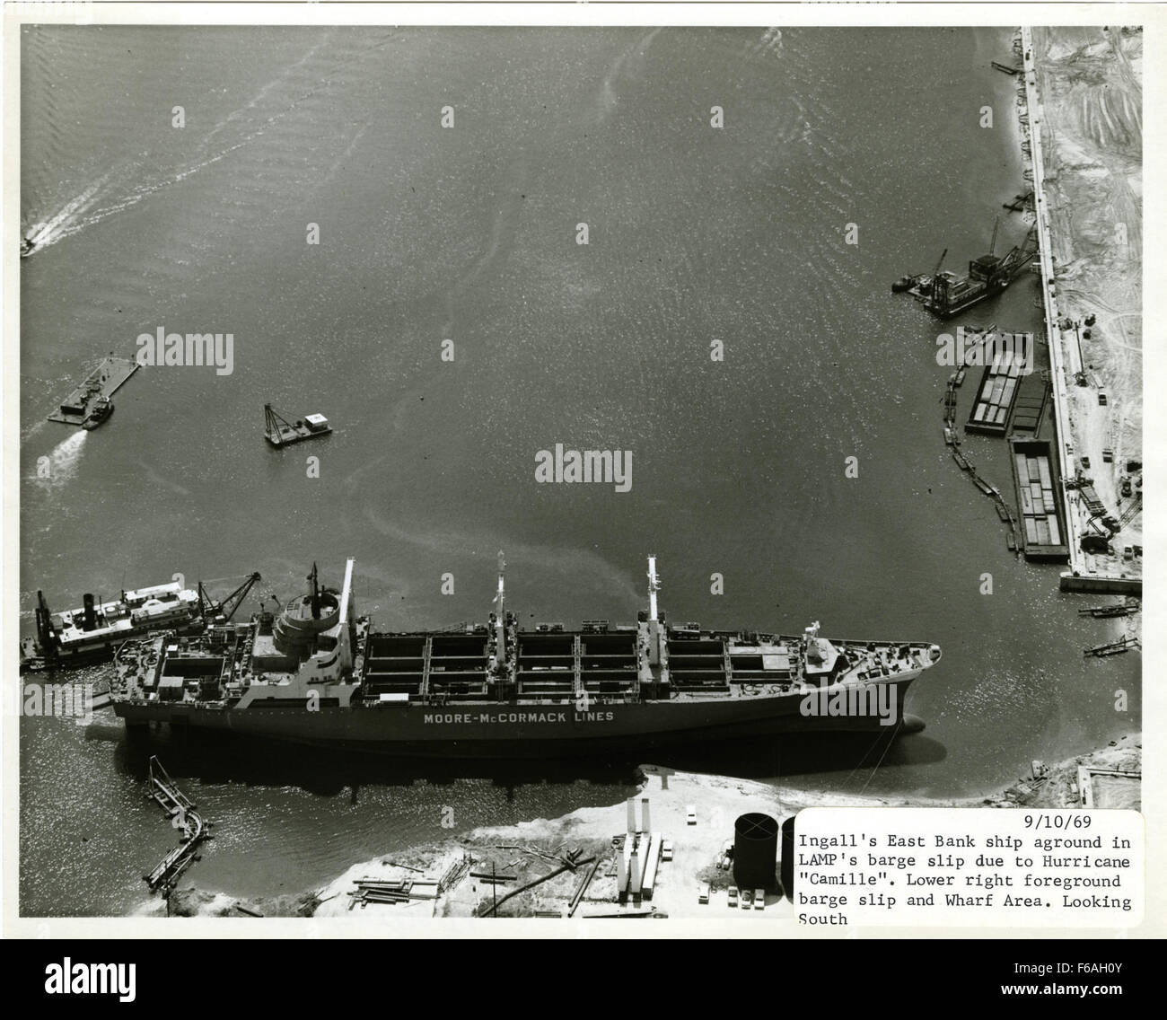 The Ingall's East Bank ship ran aground in Lamp's Barge Slip, a notable ...