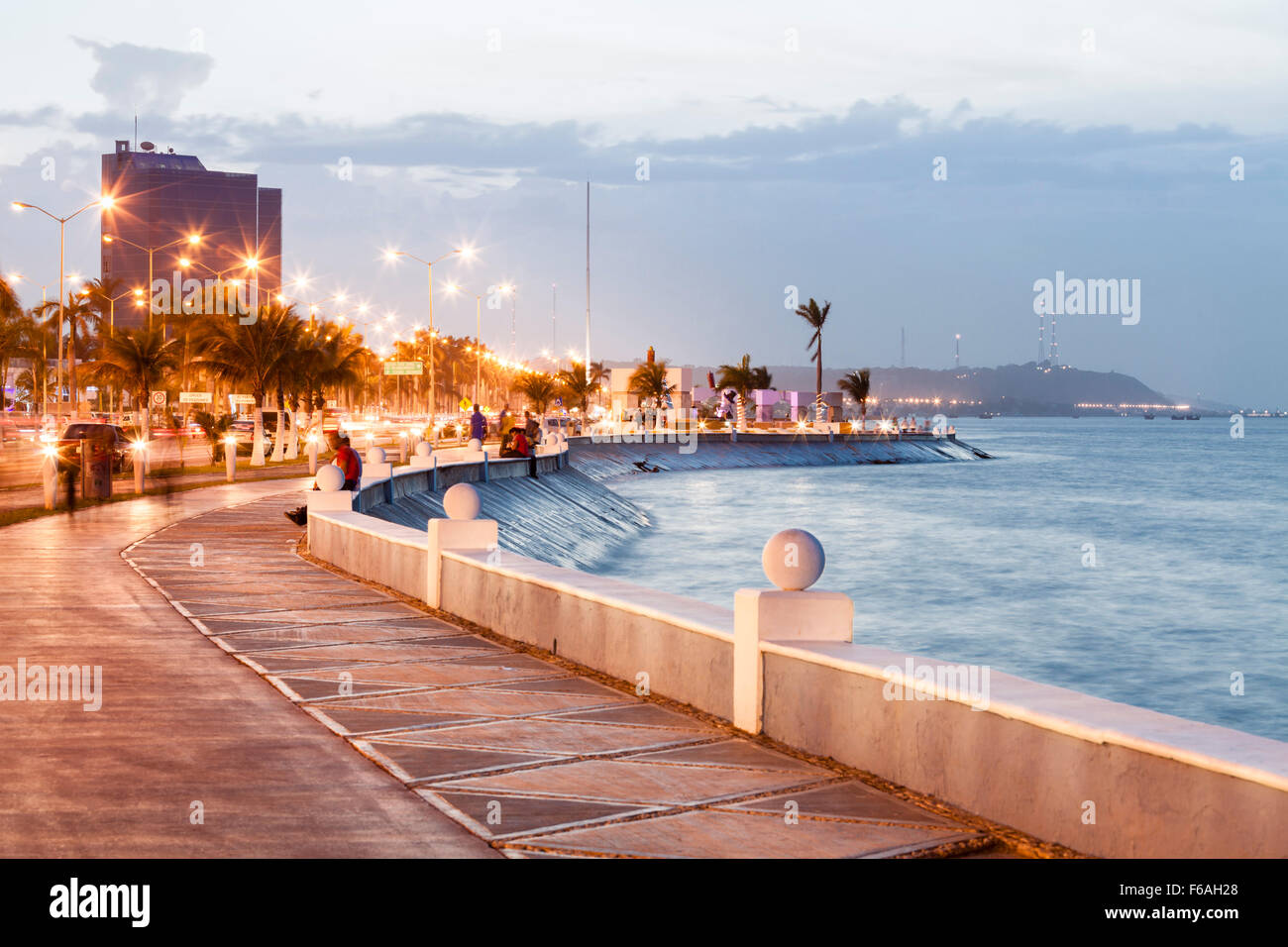 Boardwalk of the city of Campeche, Campeche, Mexico Stock Photo - Alamy