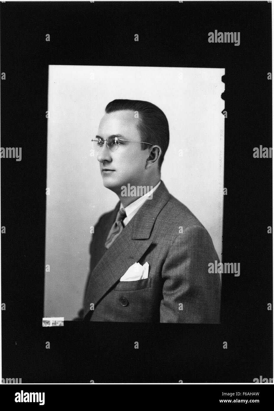 Portrait photograph of unidentified man Stock Photo - Alamy
