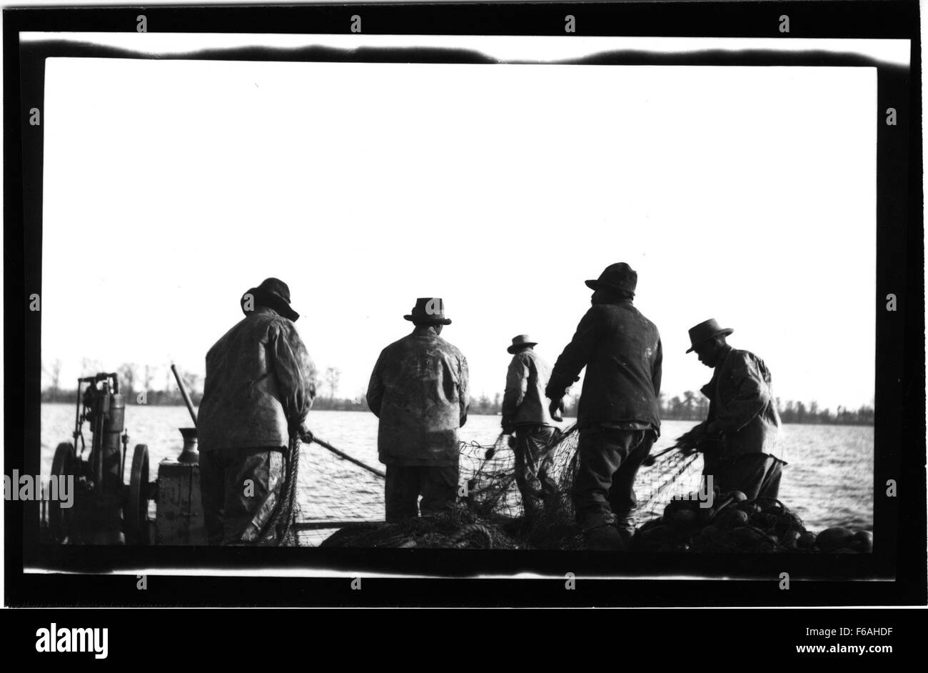 Seining at Moon Lake in McGee is a traditional fishing technique used ...