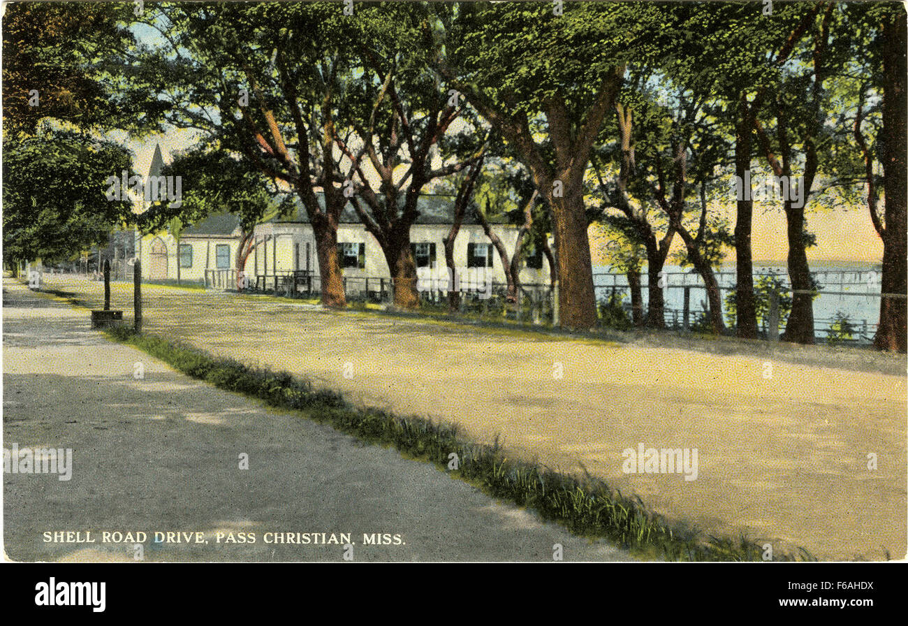 Shell Road in Pass Christian, Mississippi, offers a scenic route along ...