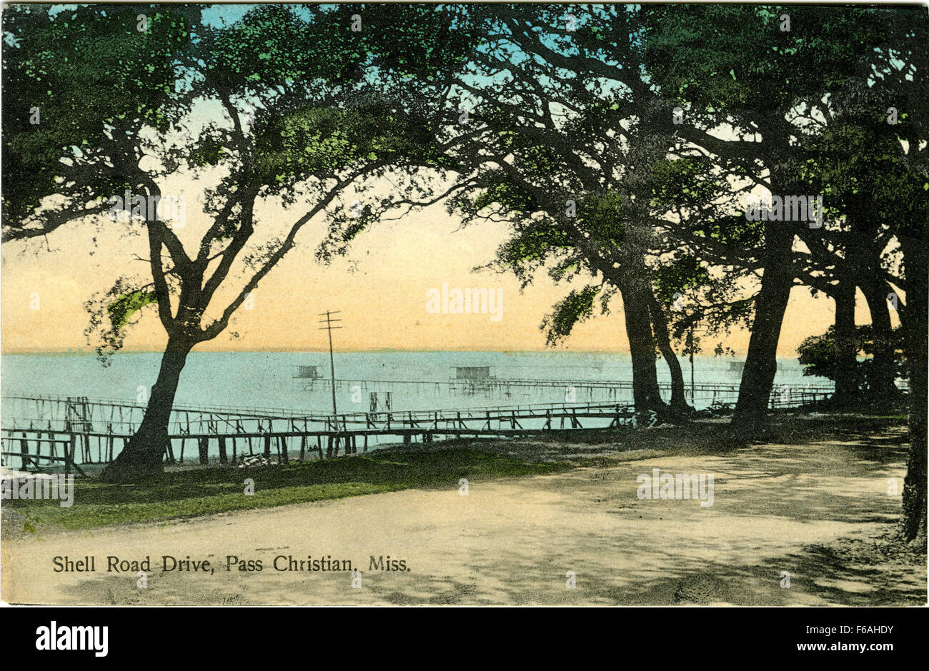 Photograph of Shell Road Drive in Pass Christian, Mississippi ...