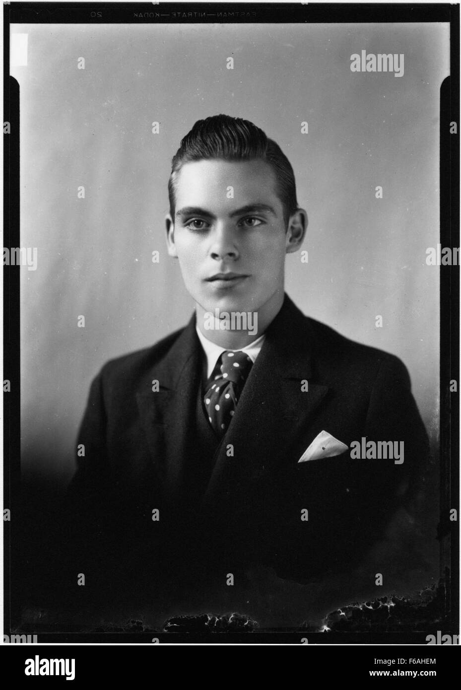 A portrait of an unidentified man, capturing a moment from a historical ...
