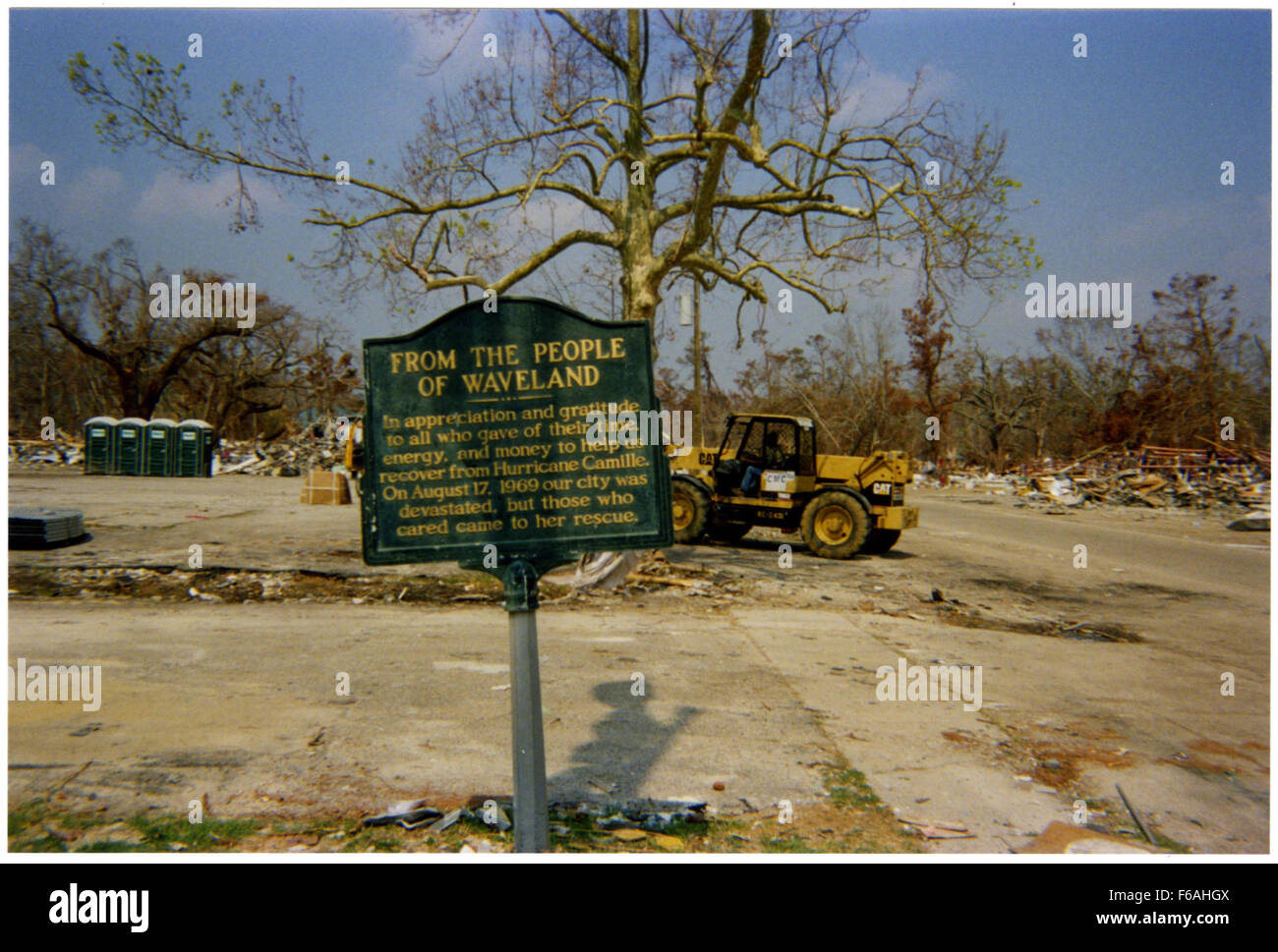 This photograph shows the damage to Waveland, Hancock County ...