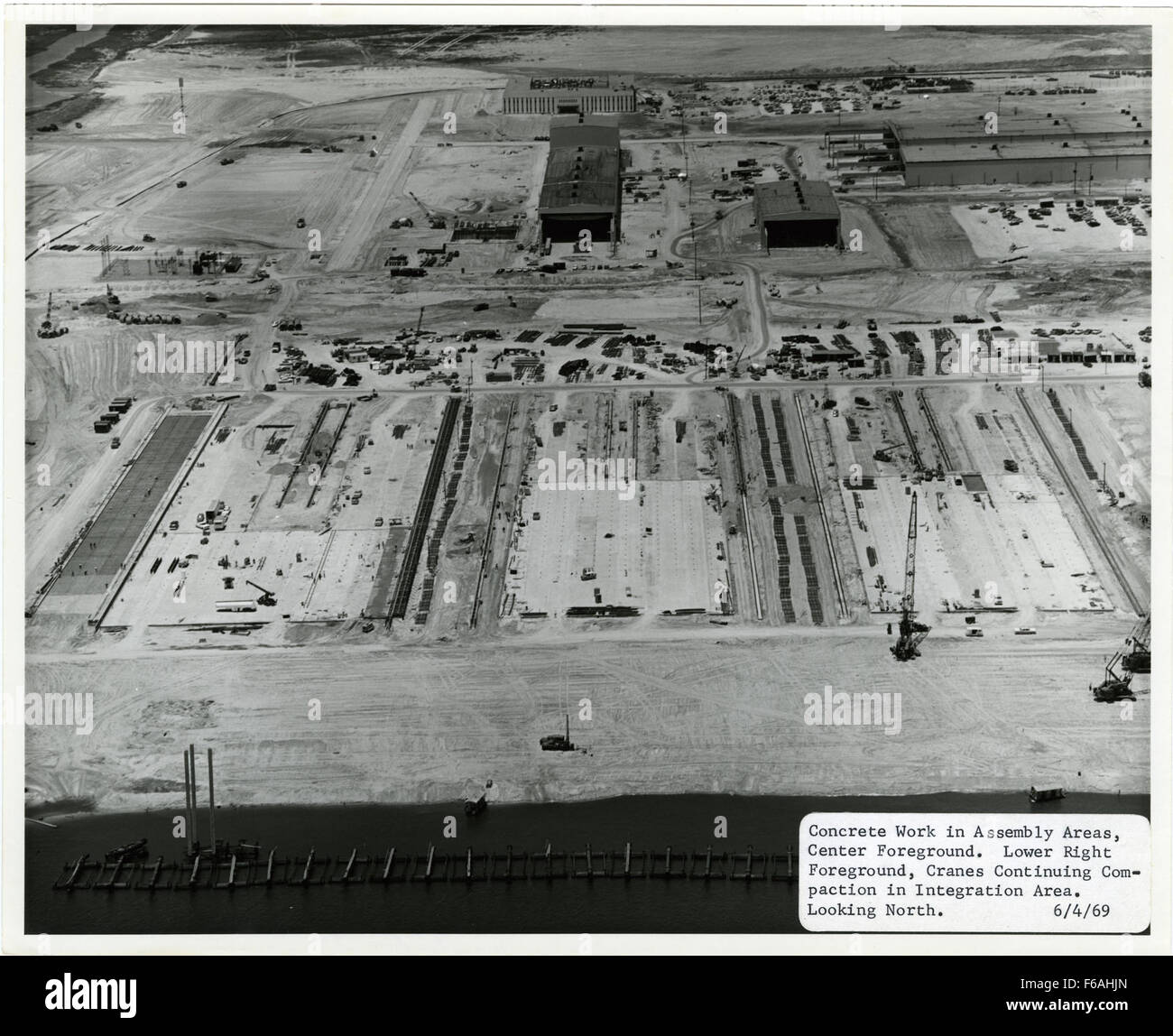 An image focusing on concrete work in assembly areas, highlighting ...