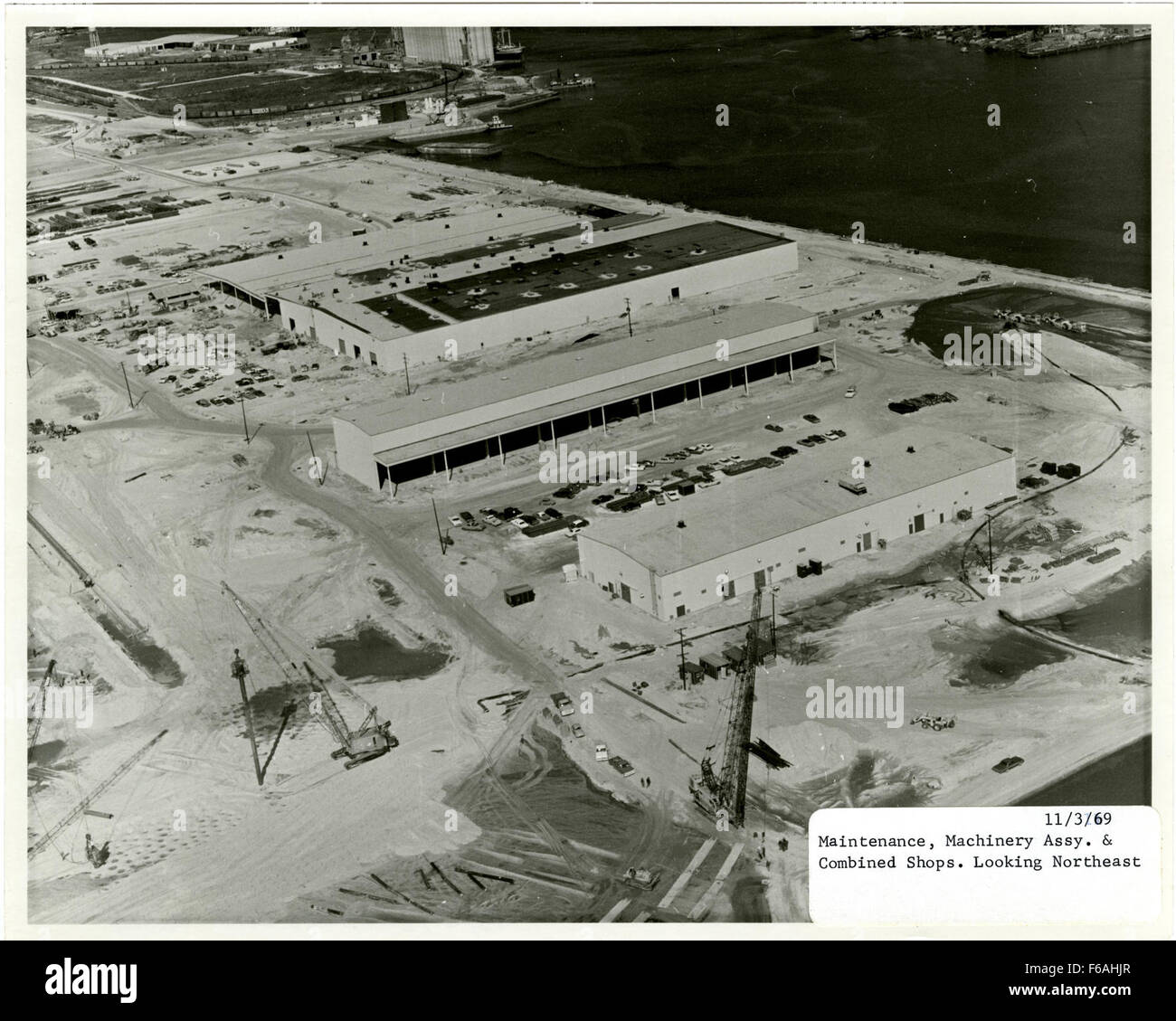 Photograph showing concrete work being performed in the Assembly and ...