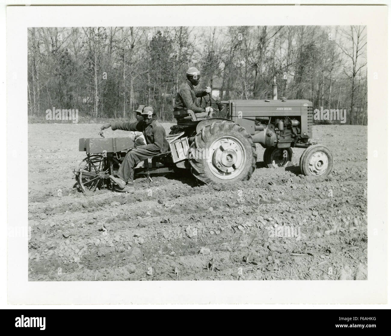 A scene from Copiah County, Mississippi, depicting the planting process ...