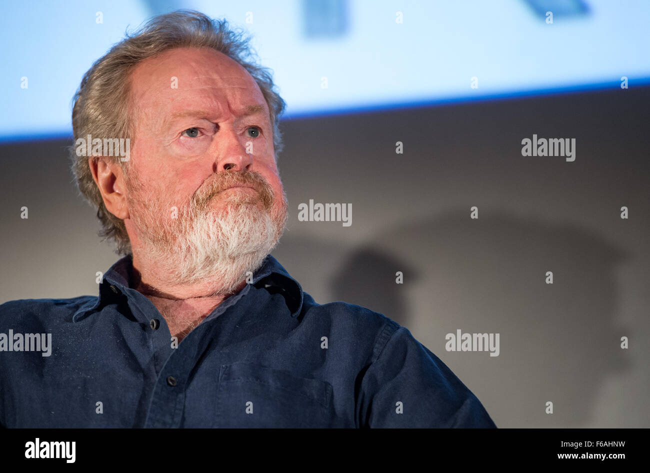 Director Ridley Scott participates in a question and answer session ...