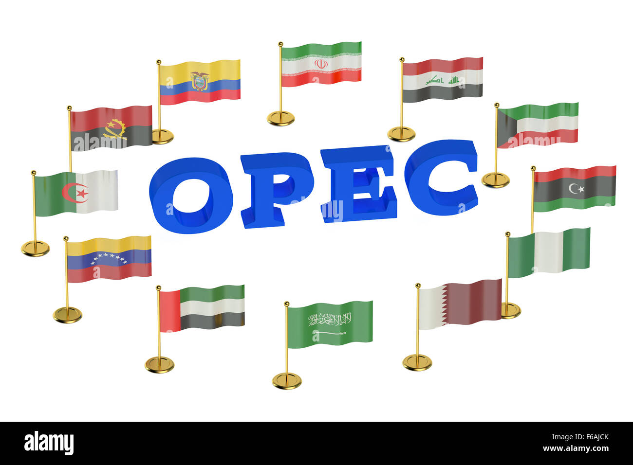 OPEC concept isolated on white background Stock Photo - Alamy