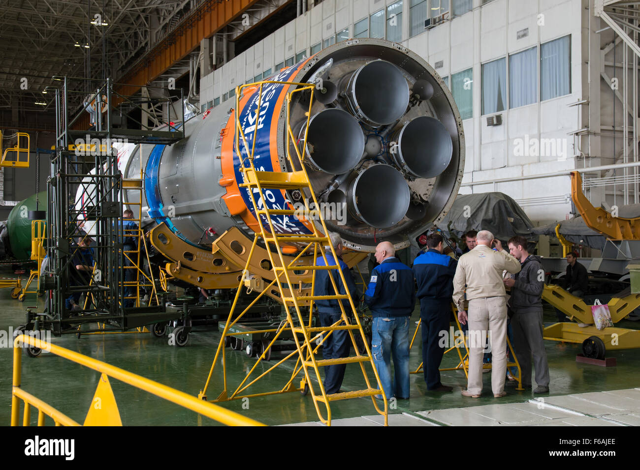 The Soyuz rocket for Expedition 41 was assembled at Baikonur Cosmodrome ...