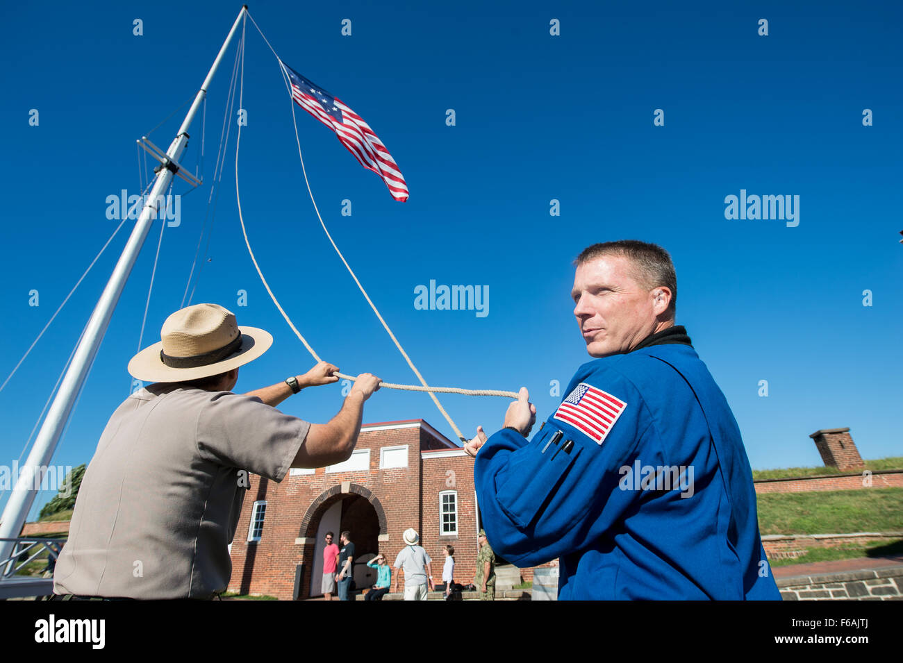 NASA astronaut Terry Virts visits Fort McHenry in Baltimore, Maryland ...
