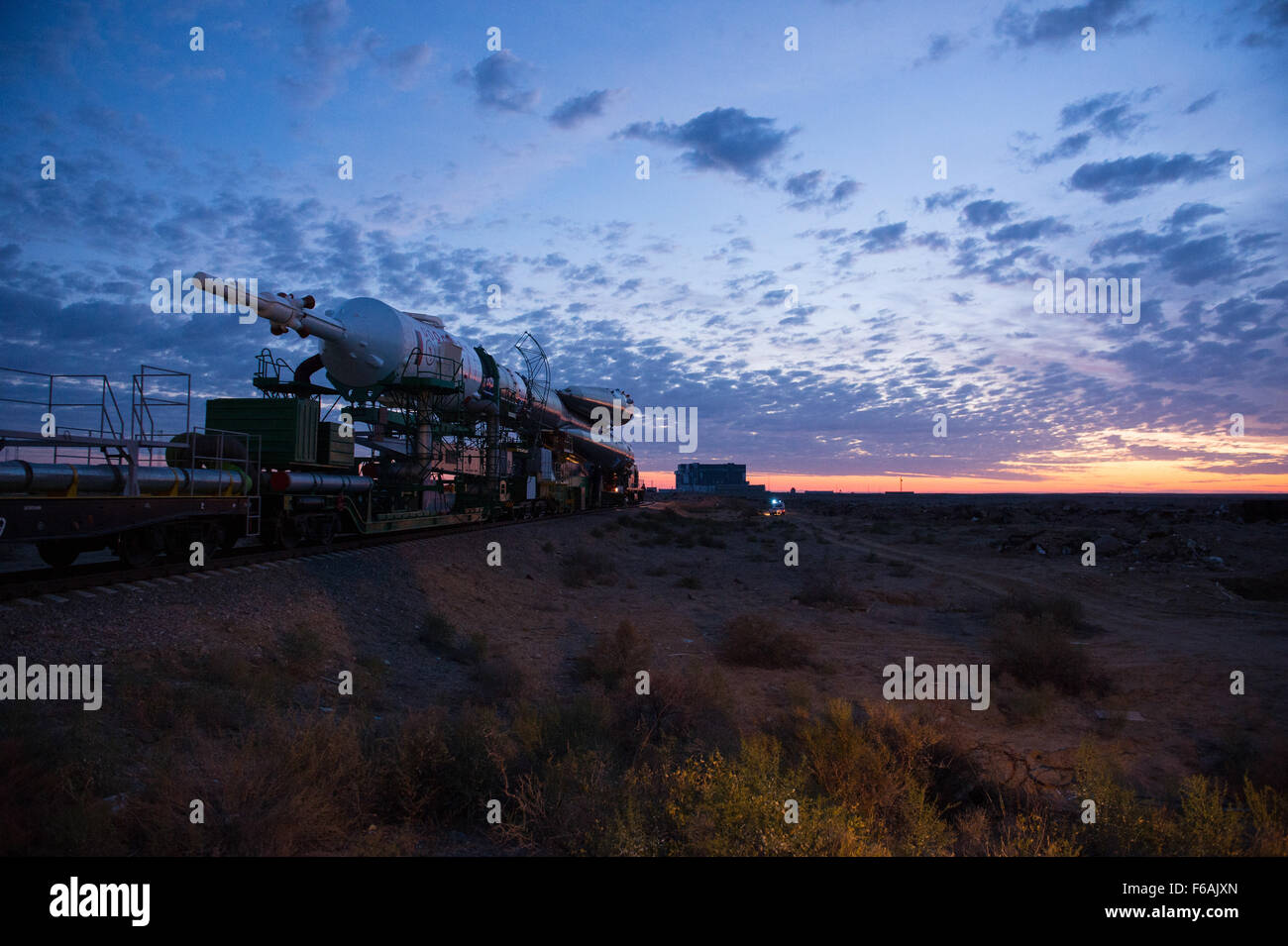 Expedition 41 Rollout Stock Photo - Alamy