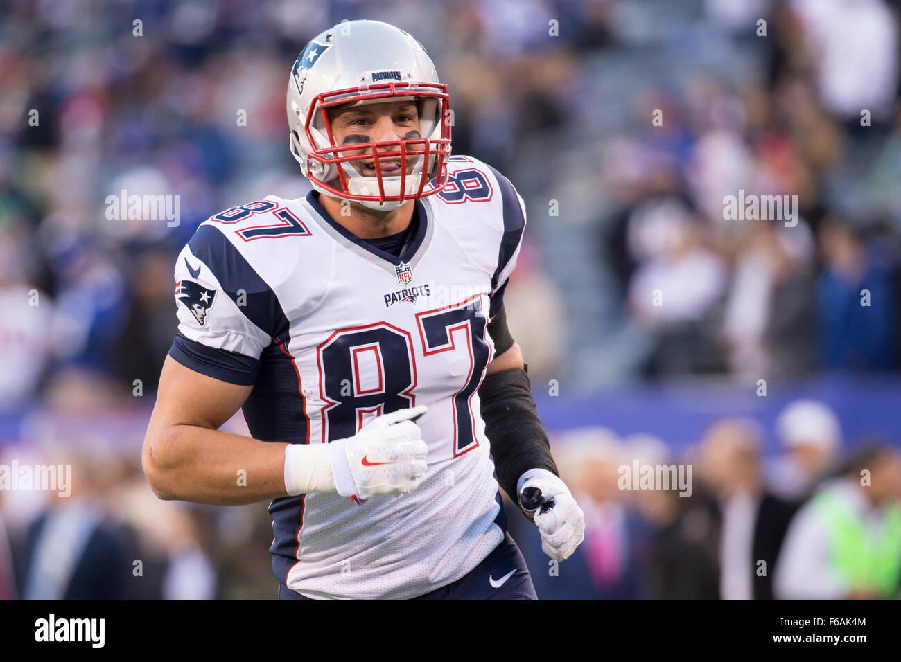 East Rutherford, New Jersey, USA. 15th Nov, 2015. New England Patriots ...