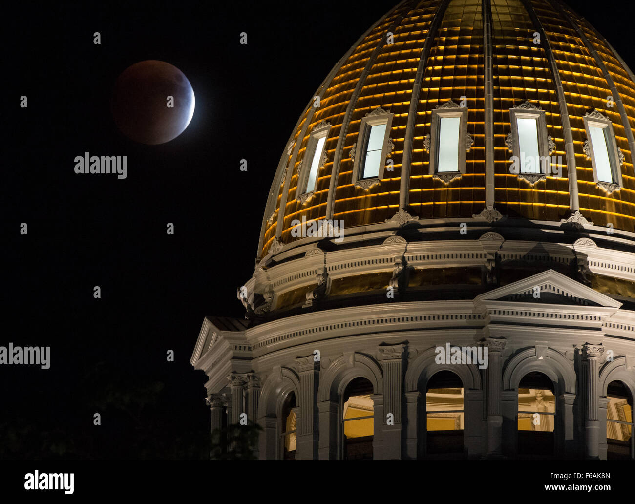 A supermoon lunar eclipse occurs when the Moon is at its closest point ...