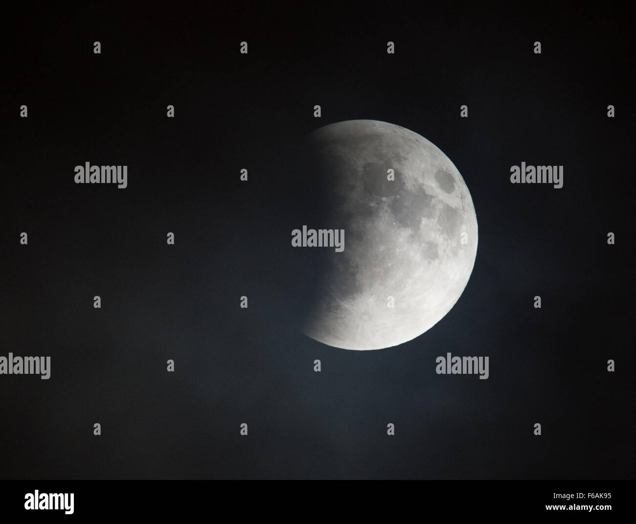 A supermoon lunar eclipse occurred when the moon passed through Earth's shadow while being at ...