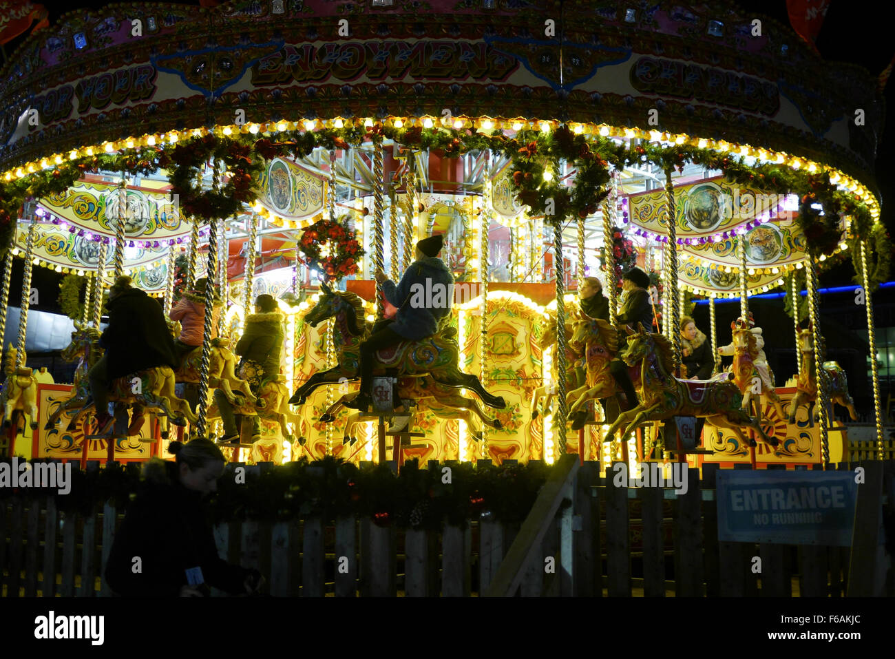 Liverpool City Centre Carousel Stock Photo - Alamy