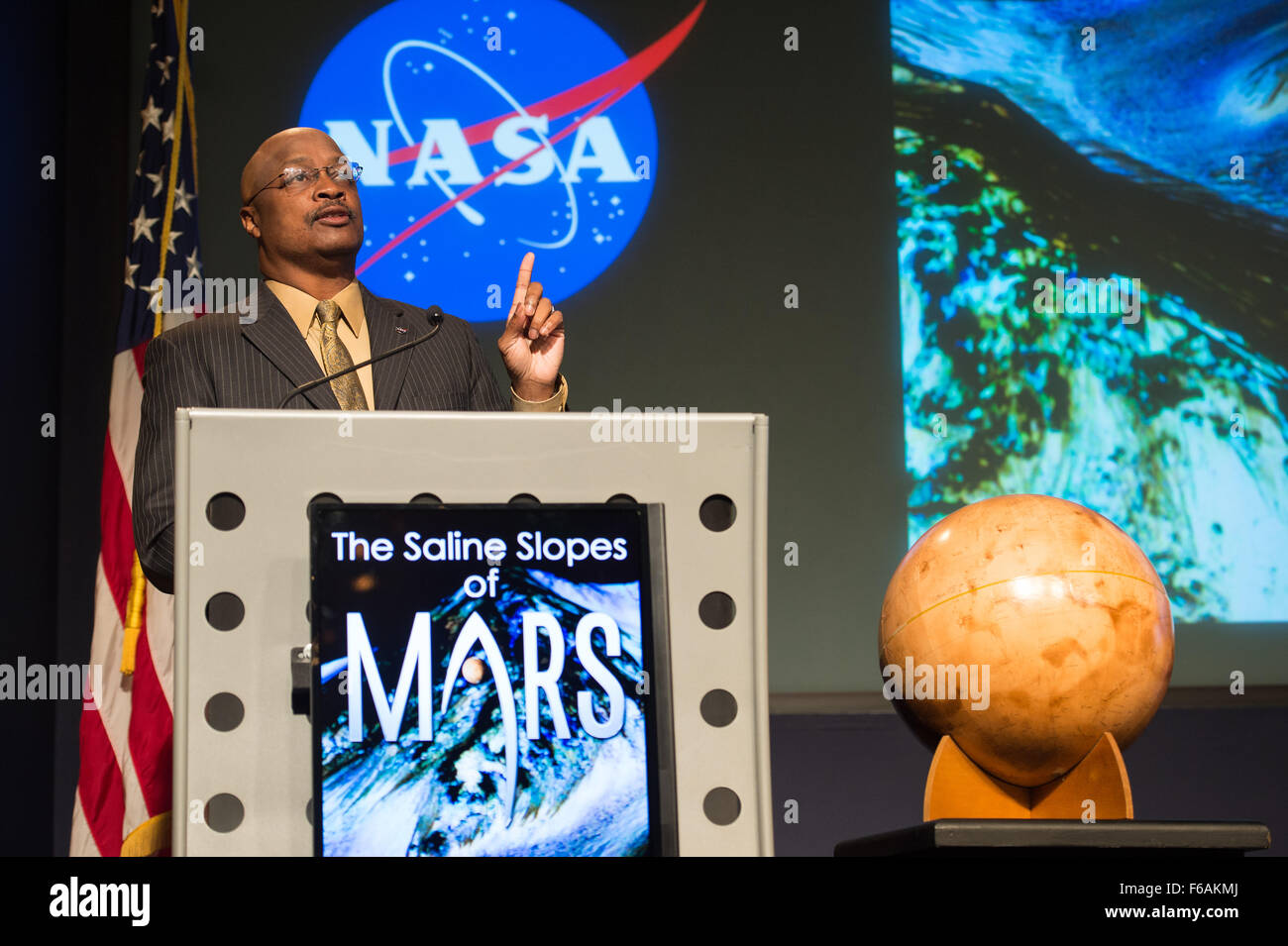 NASA holds a news briefing at NASA Headquarters to announce a ...