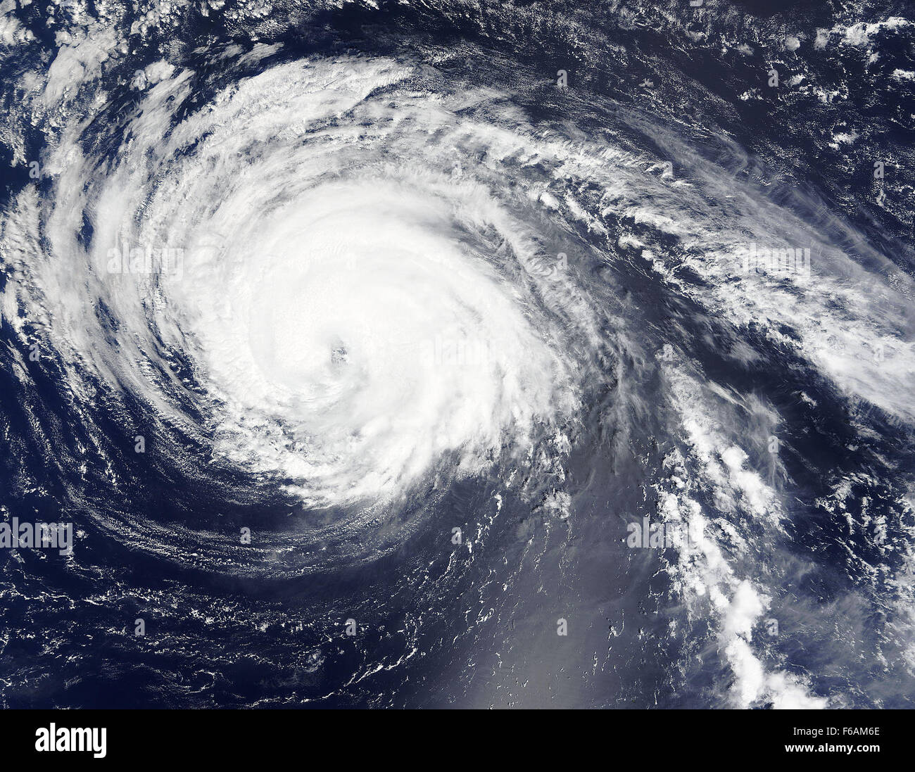 NASA monitors Typhoon Kilo as it maintains its eye structure. Satellite ...