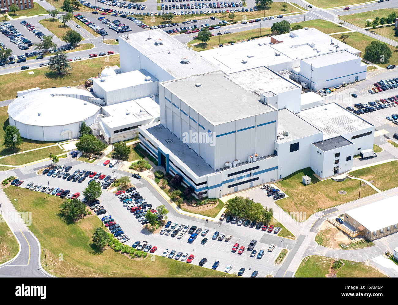 An aerial view of NASA's Goddard Space Flight Center, showcasing the ...