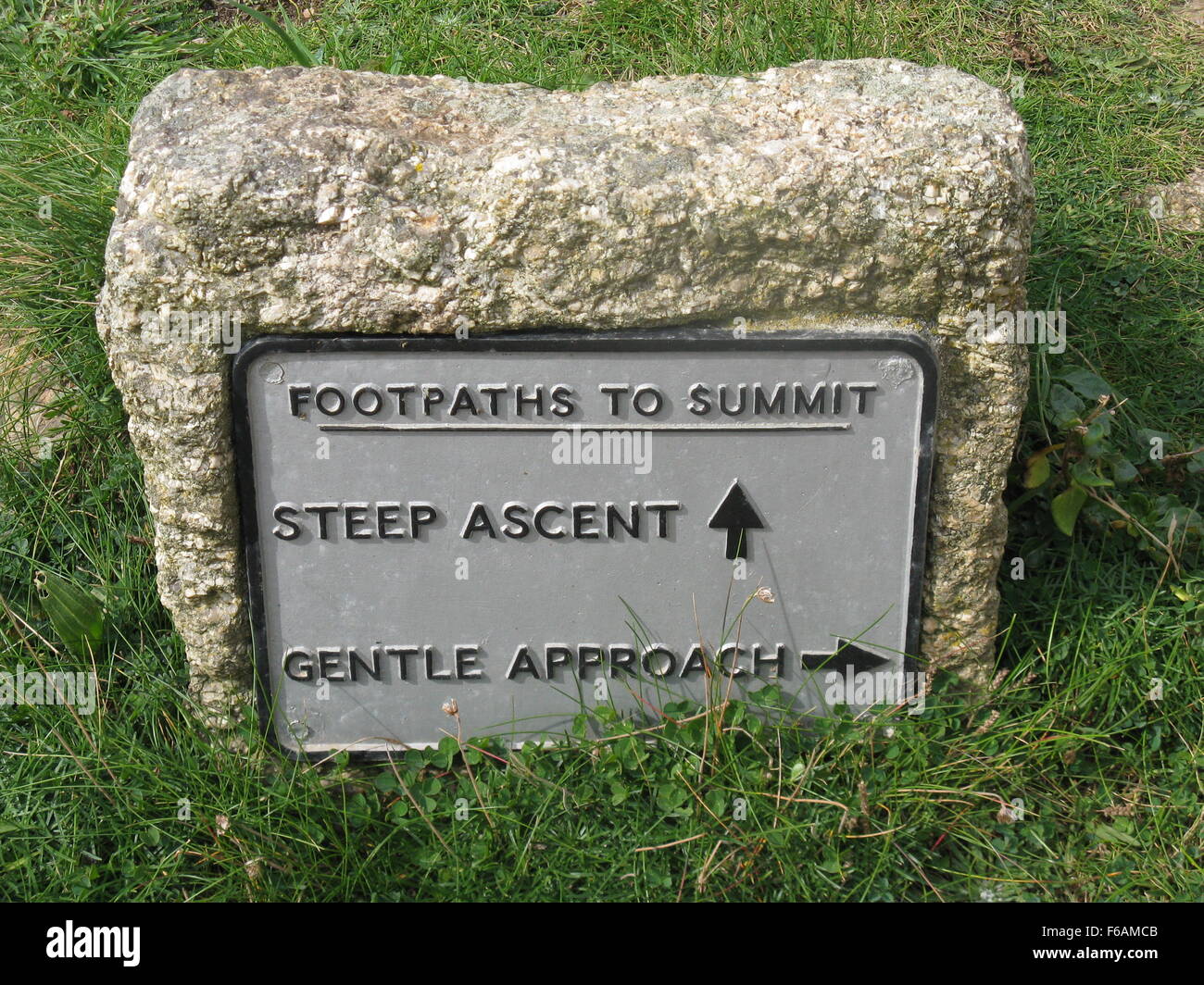 Cape Cornwall Sign, St Just, Cornwall, England, UK Stock Photo - Alamy