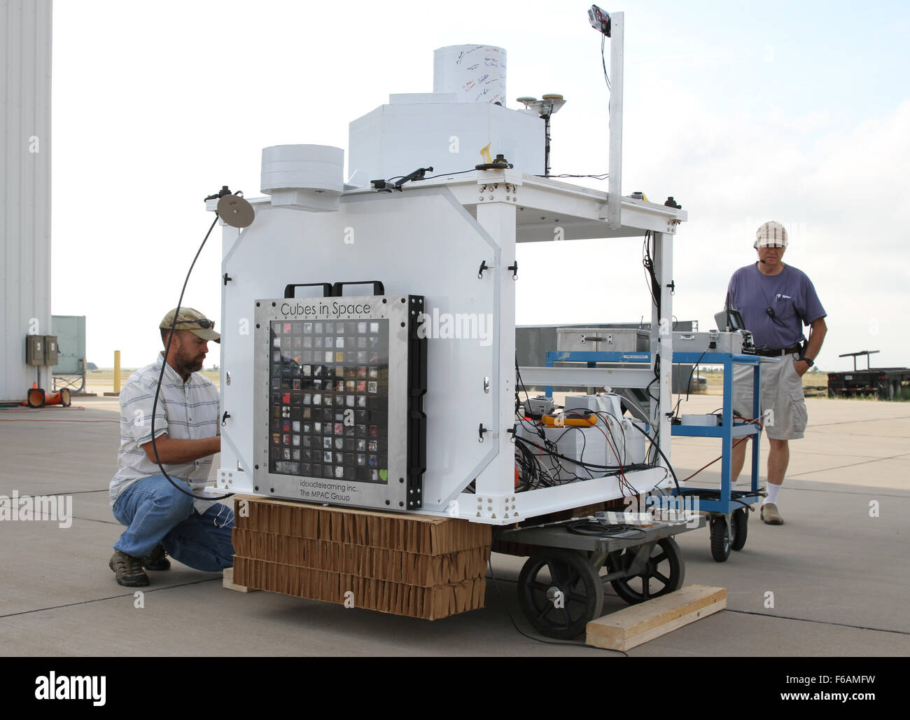 The D-X payload is prepared and ready for launch. The payload is set to ...