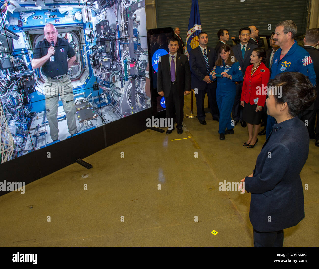 President Park Geun-hye of South Korea Visits NASA Goddar Stock Photo ...