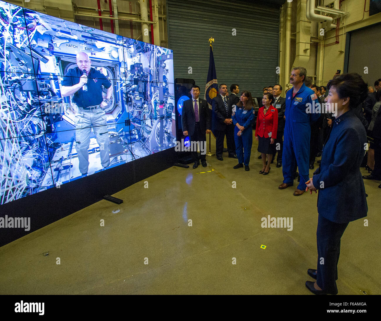 President Park Geun-hye of South Korea Visits NASA Goddar Stock Photo ...