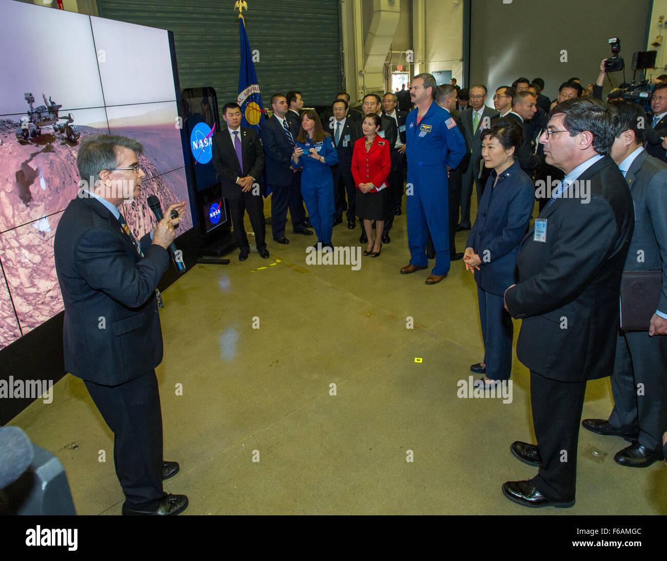 South Korean President Park Geun-hye visits NASA's Goddard Space Flight ...