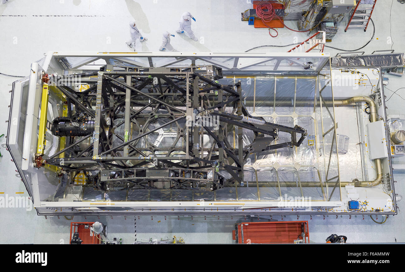 The James Webb Space Telescope's backplane arrived at NASA's Goddard ...