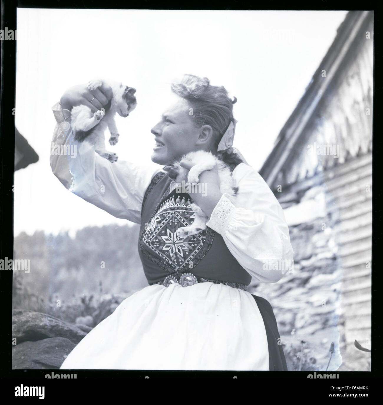 A traditional wedding in Hardanger, Norway, featuring the bride and ...