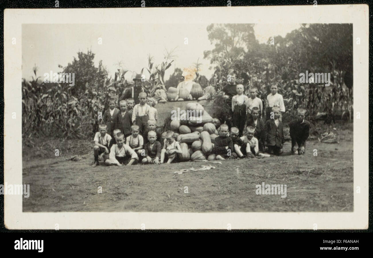 A black-and-white historical image from the Guildford Truant School ...