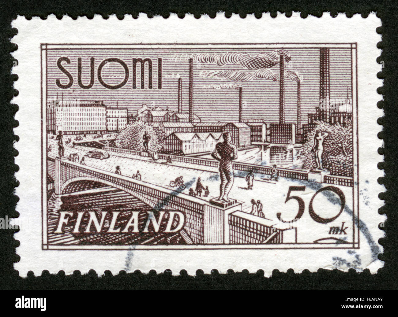 Finland post mark stamp hi-res stock photography and images - Alamy