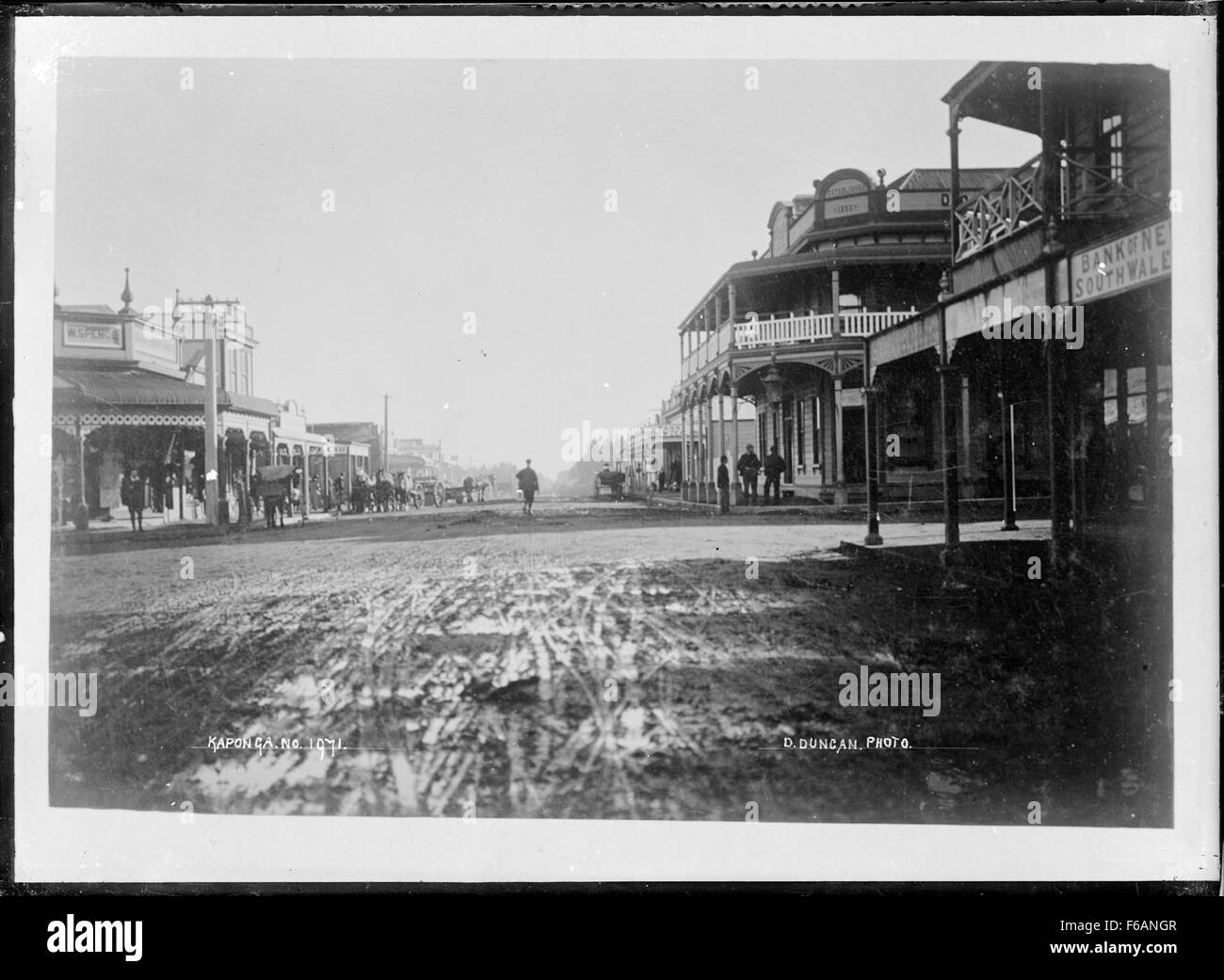 A photograph of the main street in Kaponga, South Taranaki, showcasing ...
