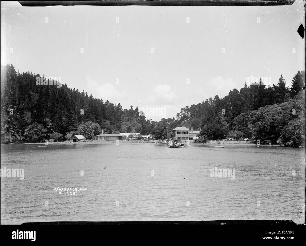 Mansion House Bay on Kawau Island, New Zealand, is known for its scenic ...