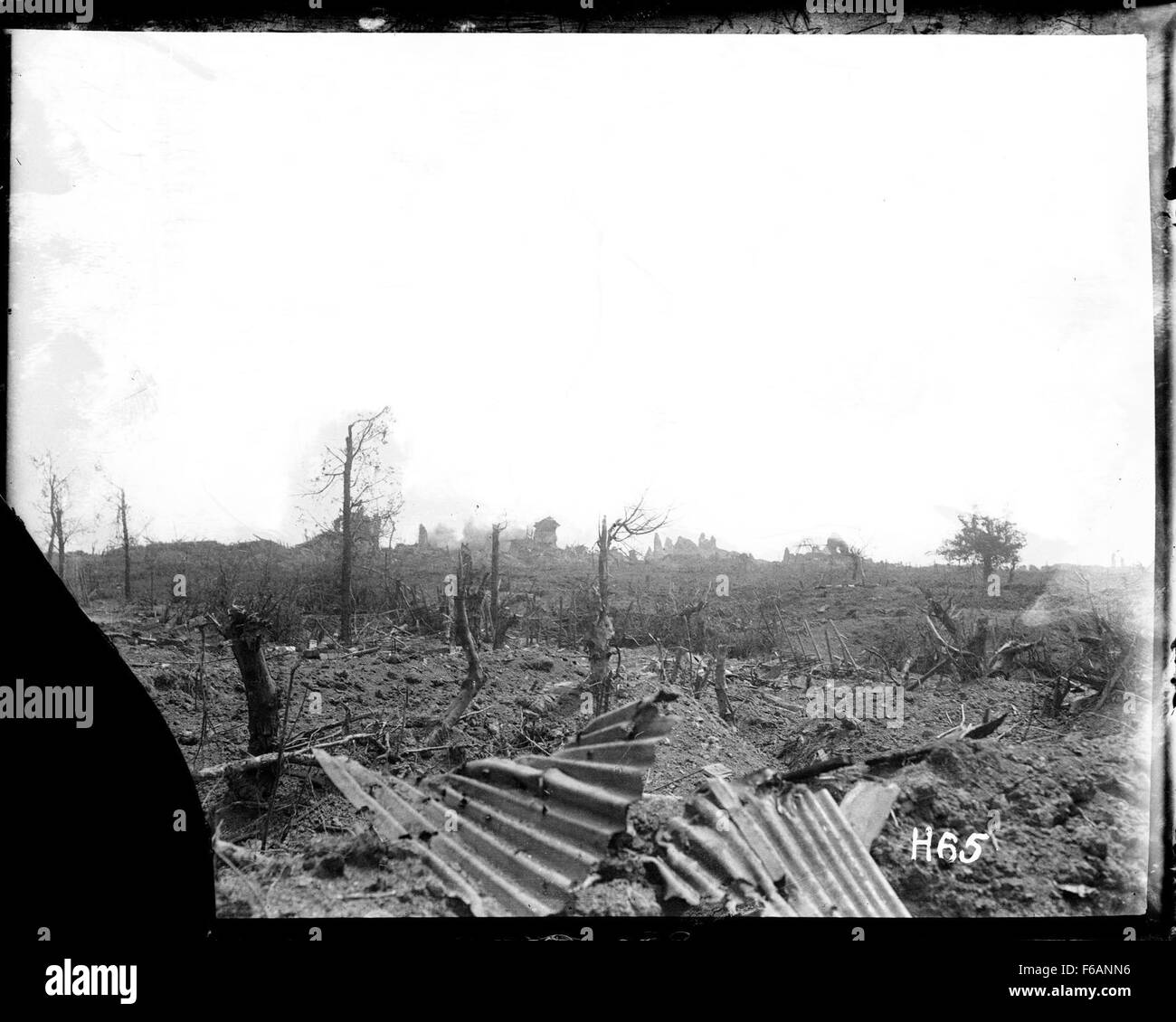 The Messines battlefield in Belgium, captured during World War I, shows ...