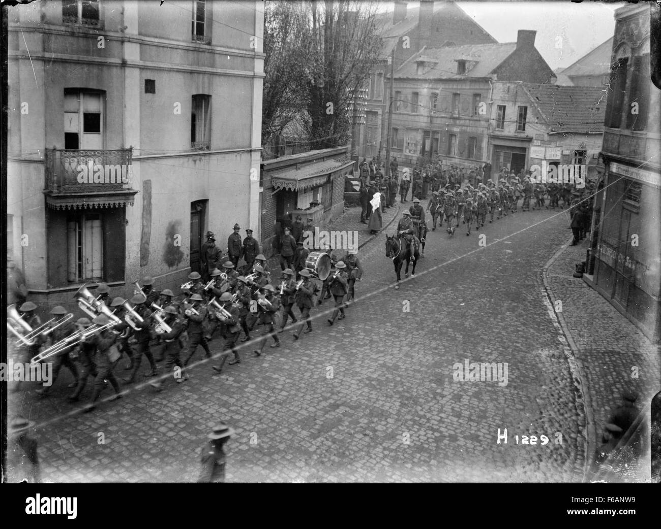 The New Zealand Division left Solesmes, France, following the end of ...