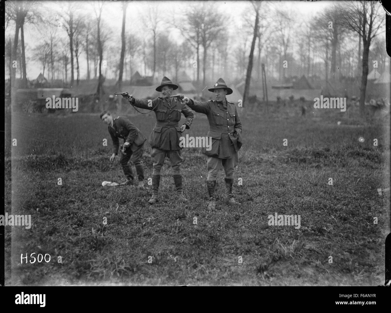 Soldier shooting during military Black and White Stock Photos & Images ...