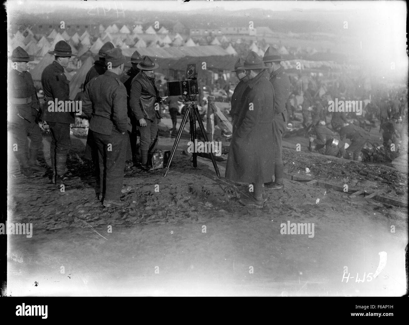 This photograph captures New Zealand soldiers posed for an official ...