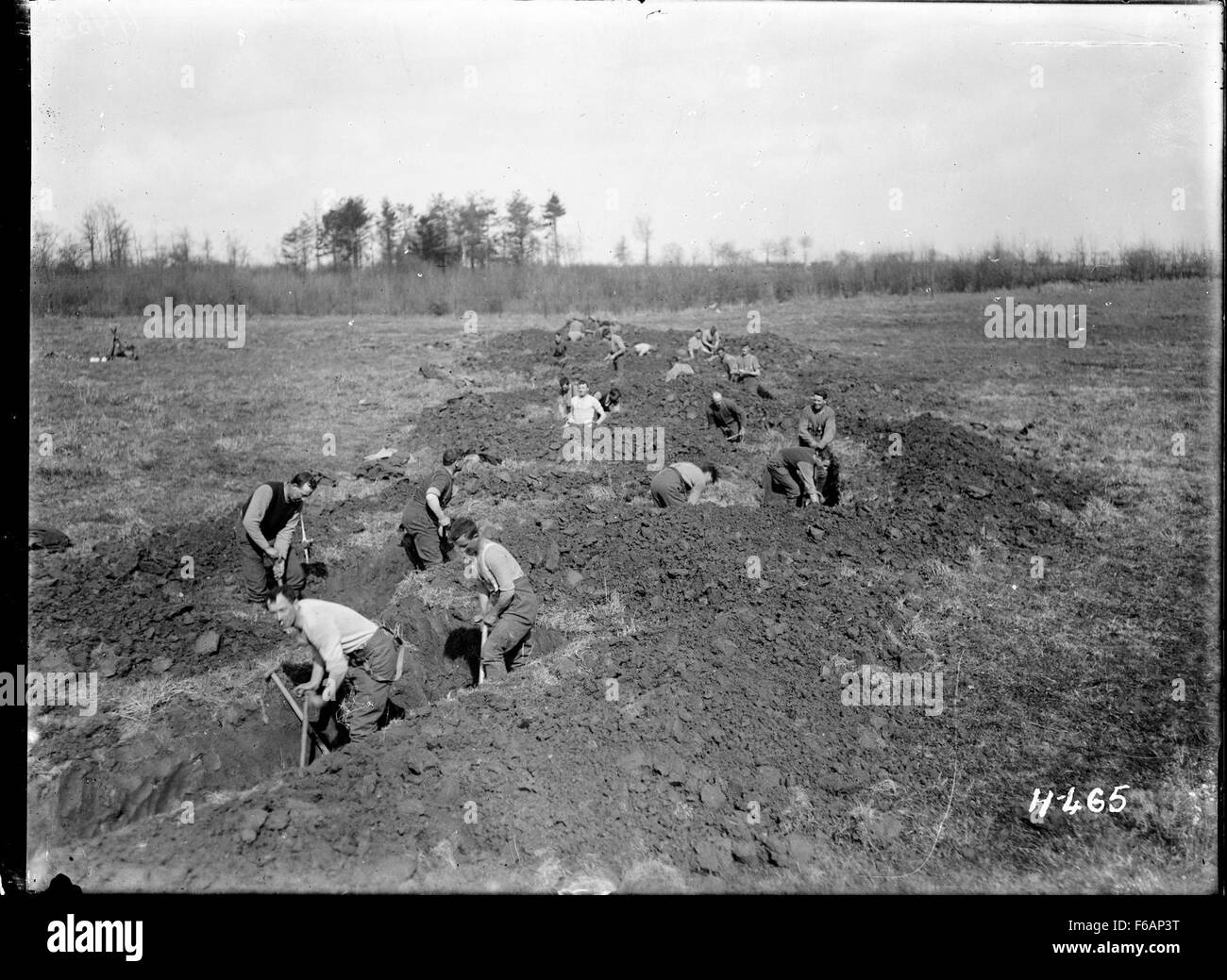The photograph captures New Zealand soldiers during World War I ...