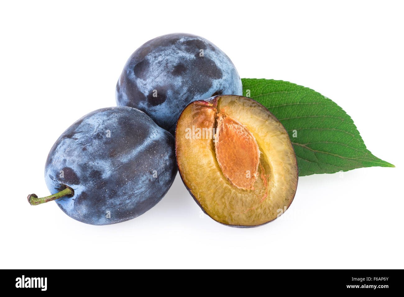 Fresh ripe plum fruit Cut Out Stock Images & Pictures - Alamy