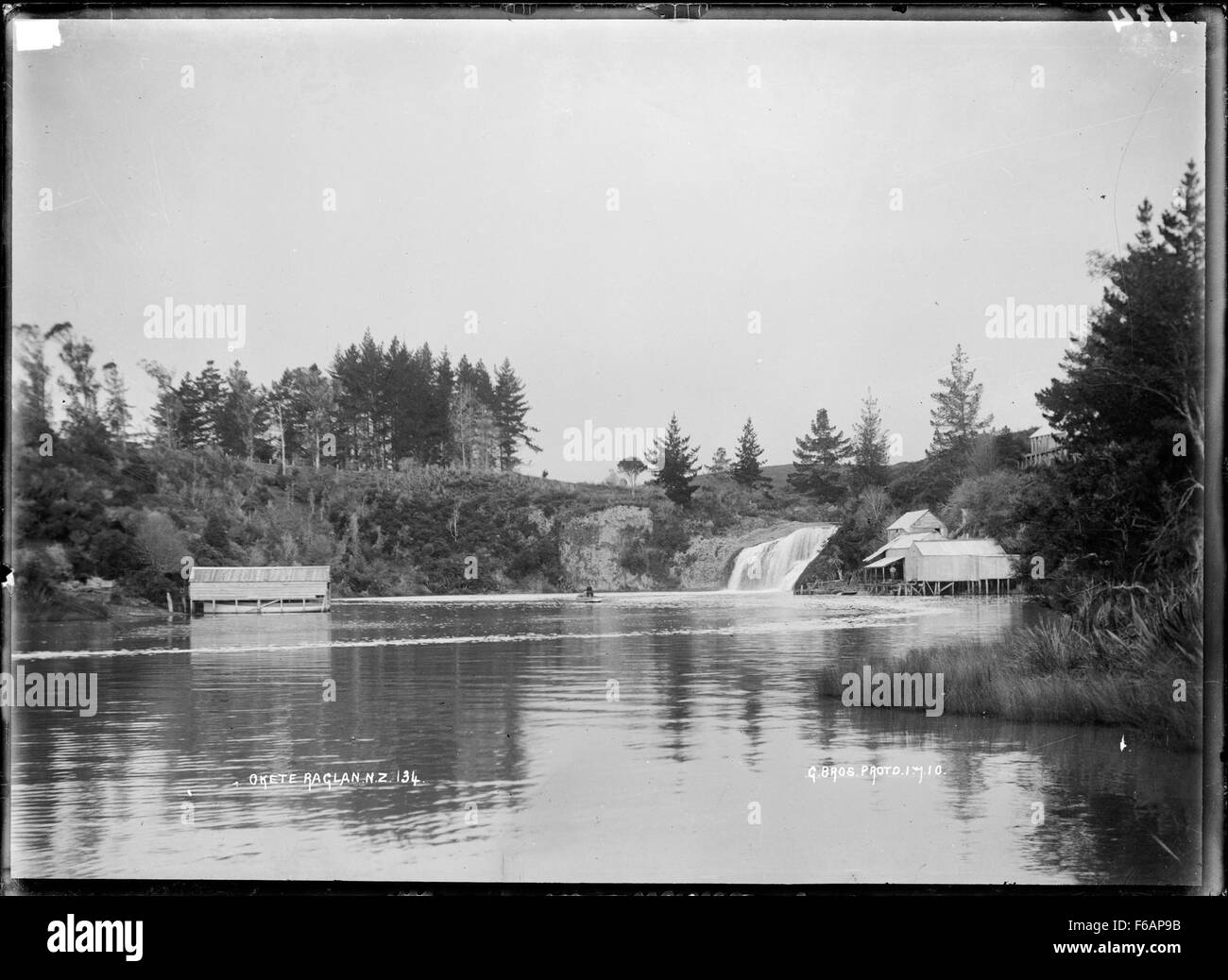 *Okete Creek and Falls* is a photograph taken by the Gilmour Brothers ...