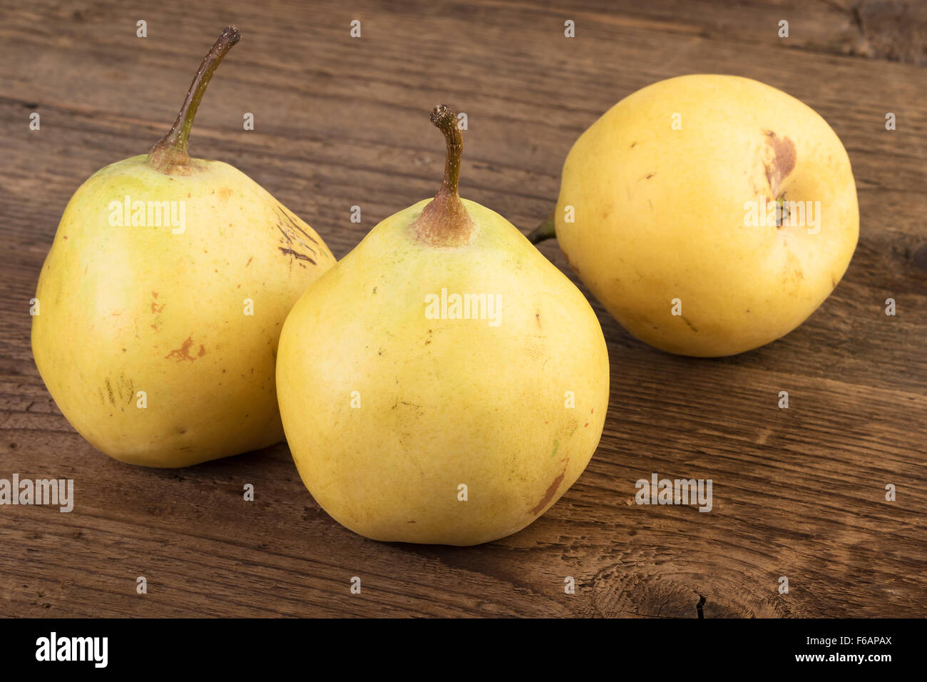 Ripe Pears over Wood Stock Photo - Alamy
