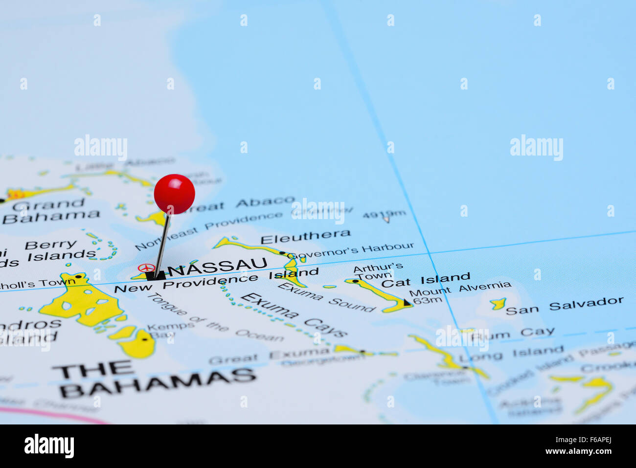 Bahamas nassau map hi-res stock photography and images - Alamy
