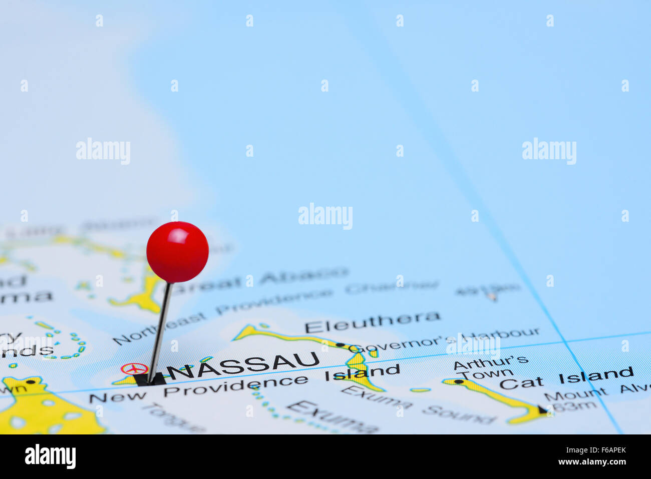 Bahamas nassau map hi-res stock photography and images - Alamy