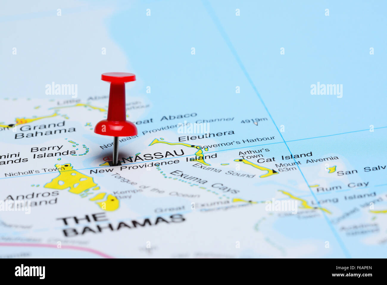 Bahamas nassau map hi-res stock photography and images - Alamy