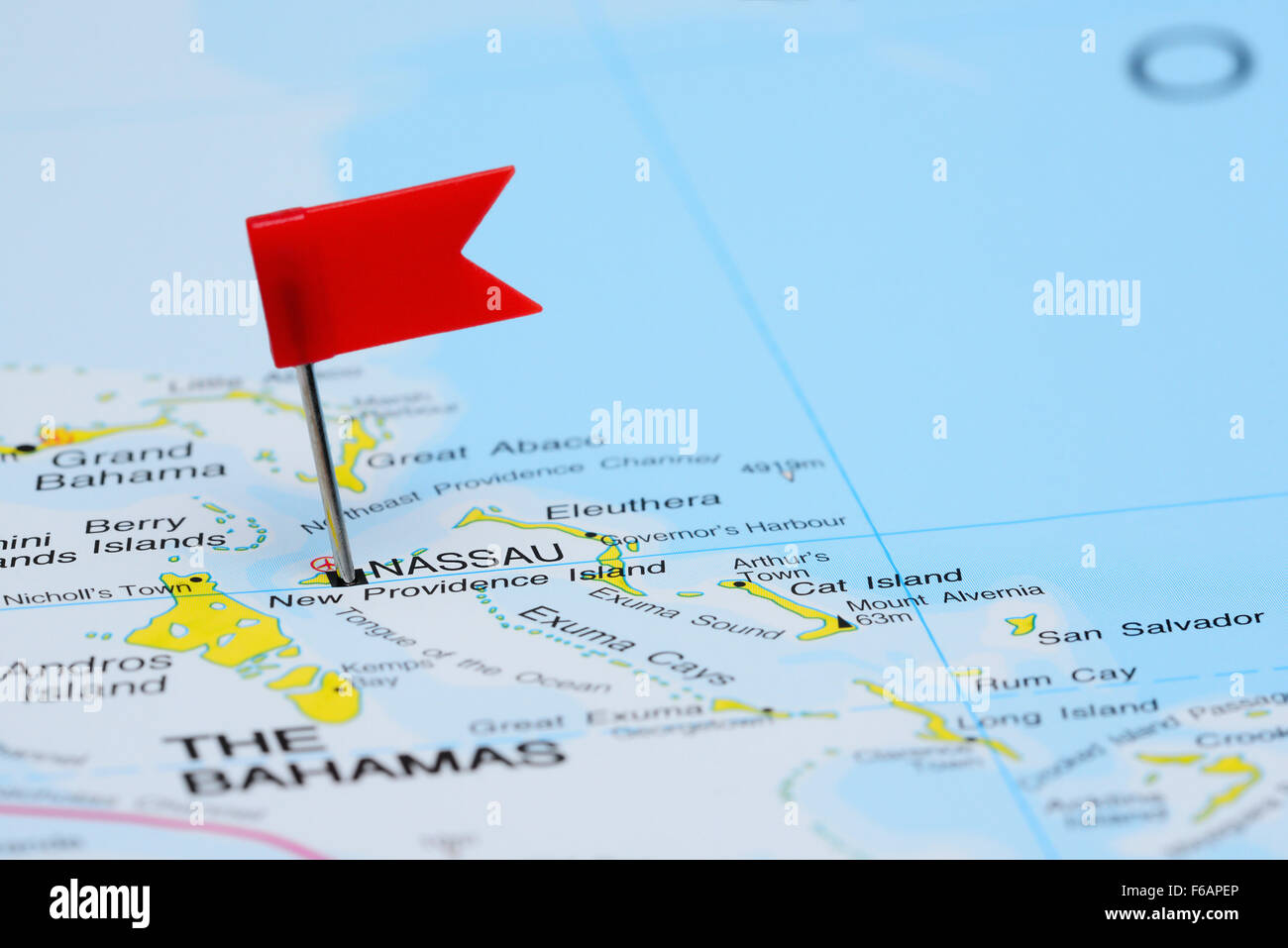 Bahamas nassau map hi-res stock photography and images - Alamy