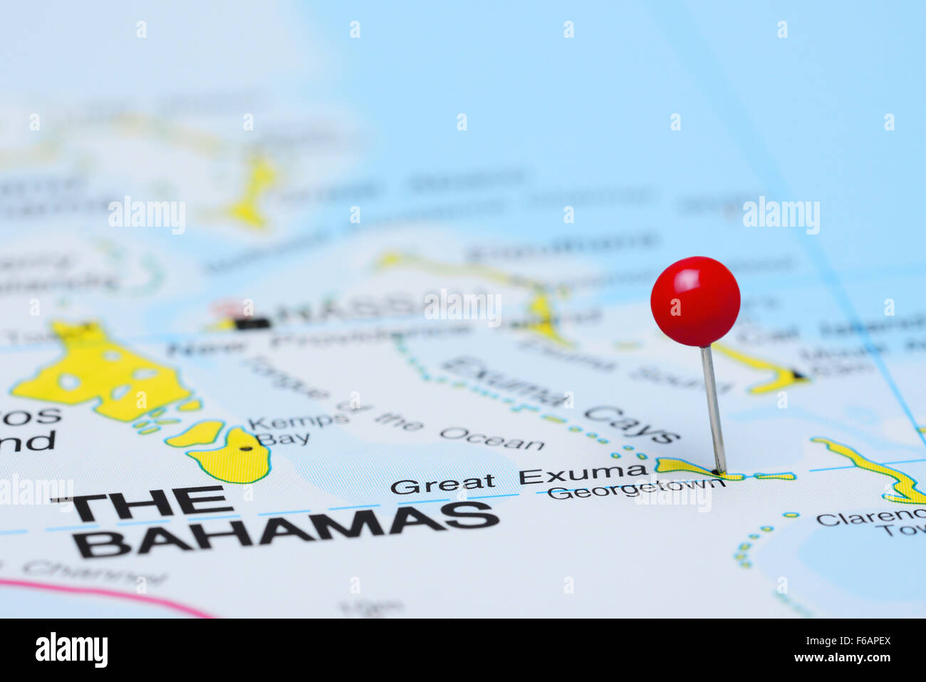 Great exuma travel map hi-res stock photography and images - Alamy