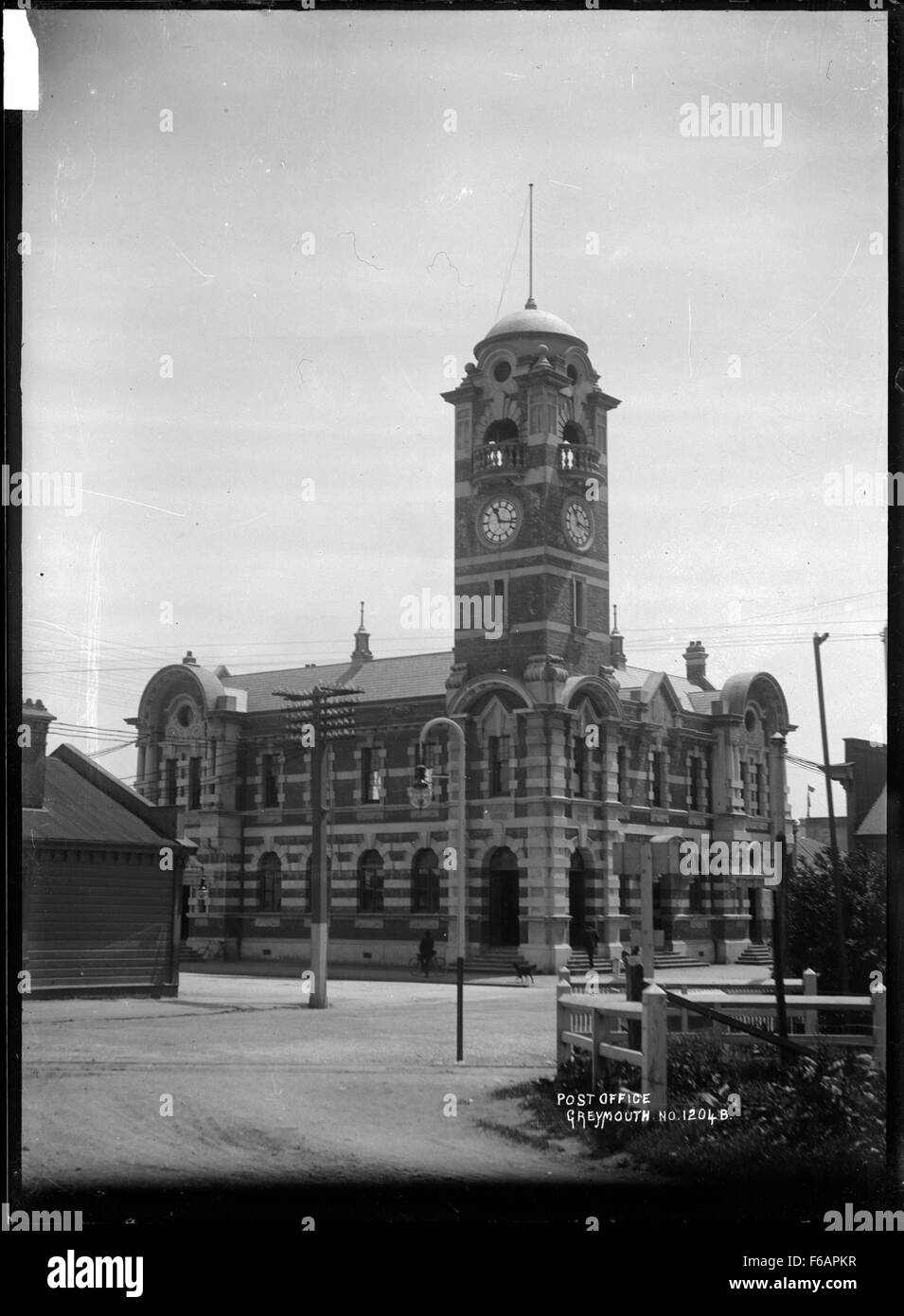 Clock on tower in Black and White Stock Photos & Images - Alamy