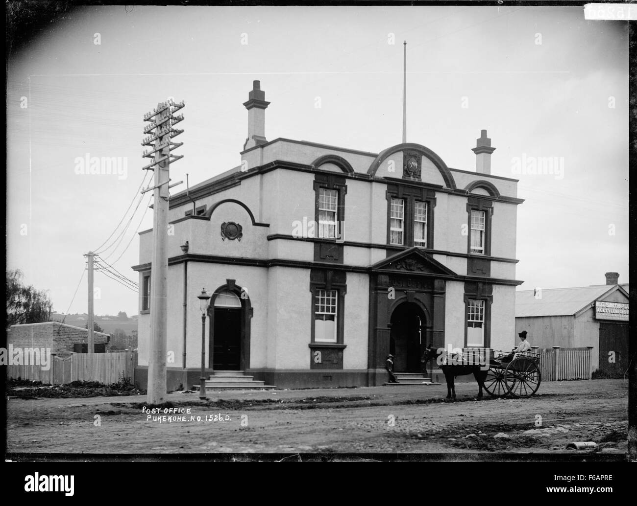 The Pukekohe Post Office, located in Pukekohe, New Zealand, is a ...